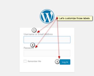 How to change login form or any other WordPress labels | Worduoso